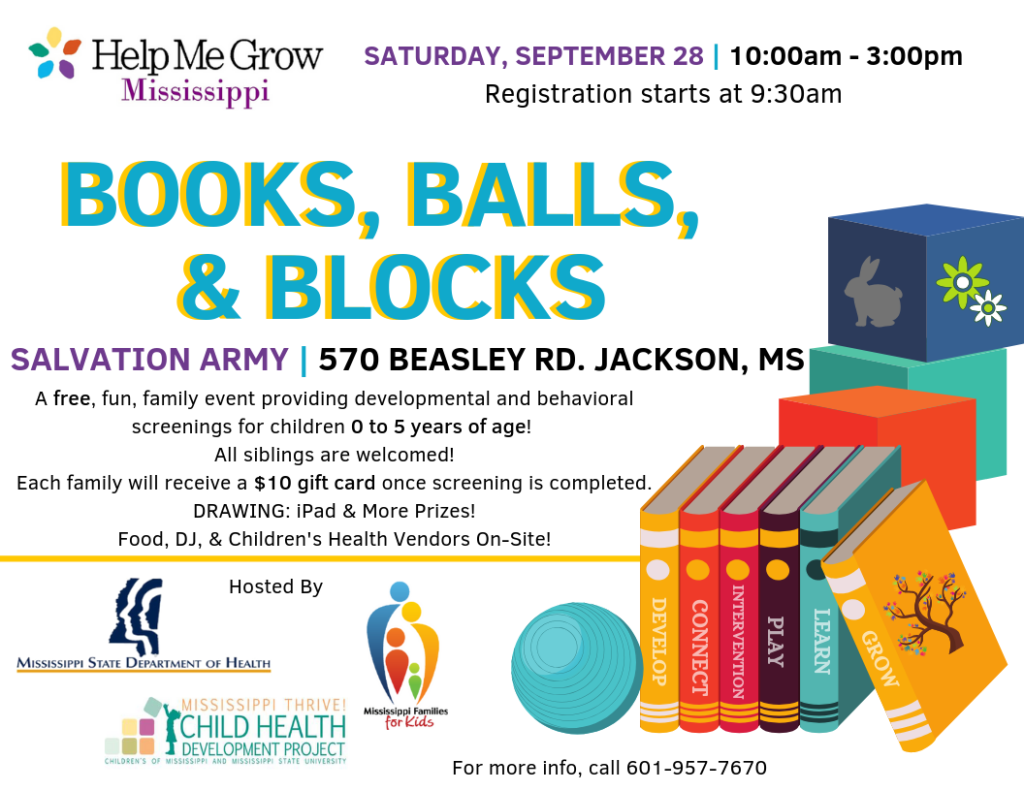 Books, Balls, and Blocks - MS Families for Kids